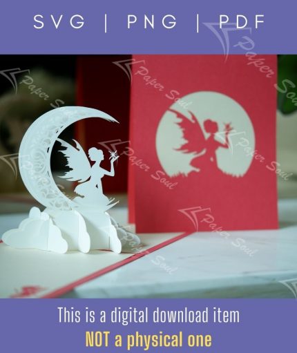 Fairy pop-up card template | How to make a pop-up fairy card | Paper ...