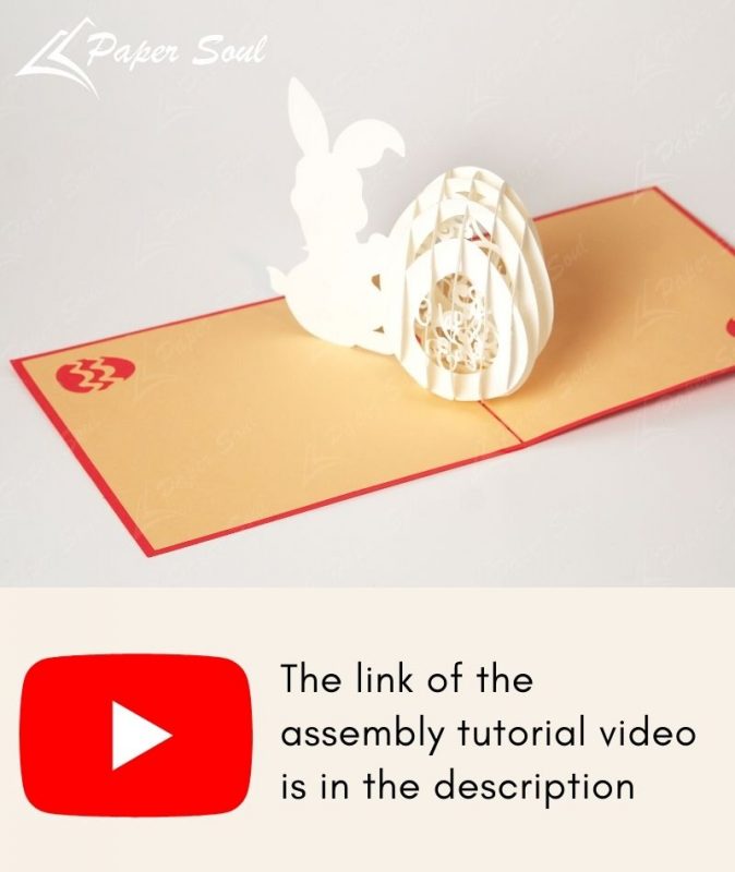 Easter pop-up card template | Easter bunny pop up card template